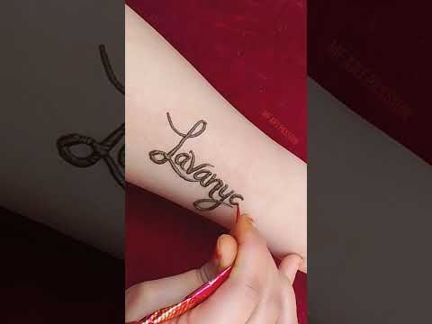 Requested name 🌷🌿lavanya 🌷💐🏵️#tattoo #mehandi #shorts #YouTube shorts