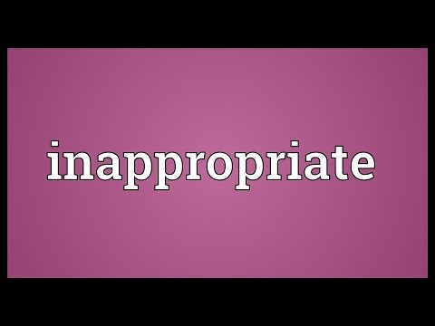 Inappropriate Meaning