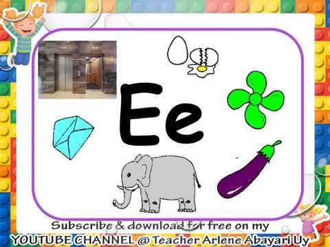 Words that Begin with Letter Ee - Teacher Arlene Abayari Uy