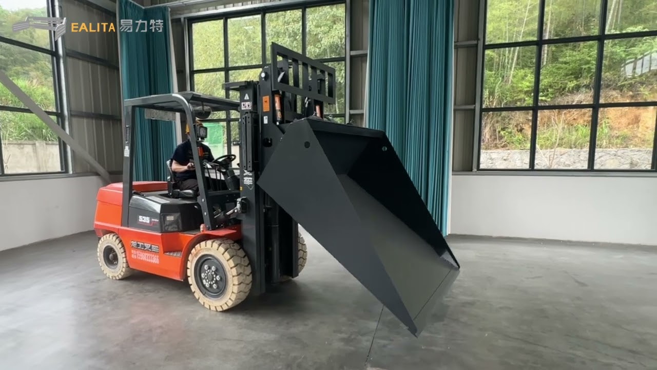 Forklift Hydraulic Tipping Hinged Fork