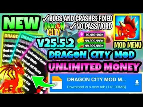 DRAGON CITY 2025 Apk MOD Menu v25.5.2 Gameplay - Unlimited Money and Gems Works 2025 🔥