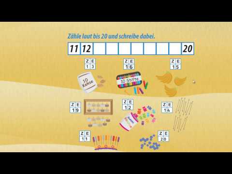 Zahlen bis 20 erkennen und schreiben ★ Mathematik Klasse 1
