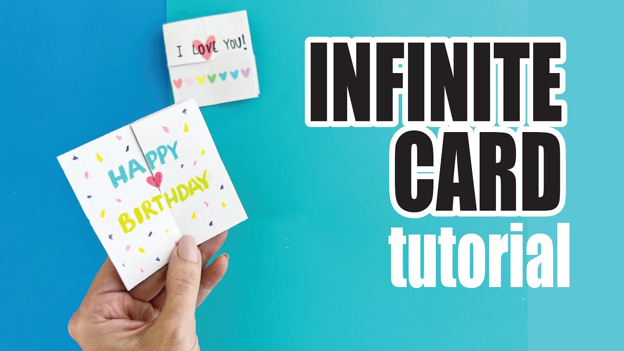 VIRAL endless card tutorial - cute DIY gift | card