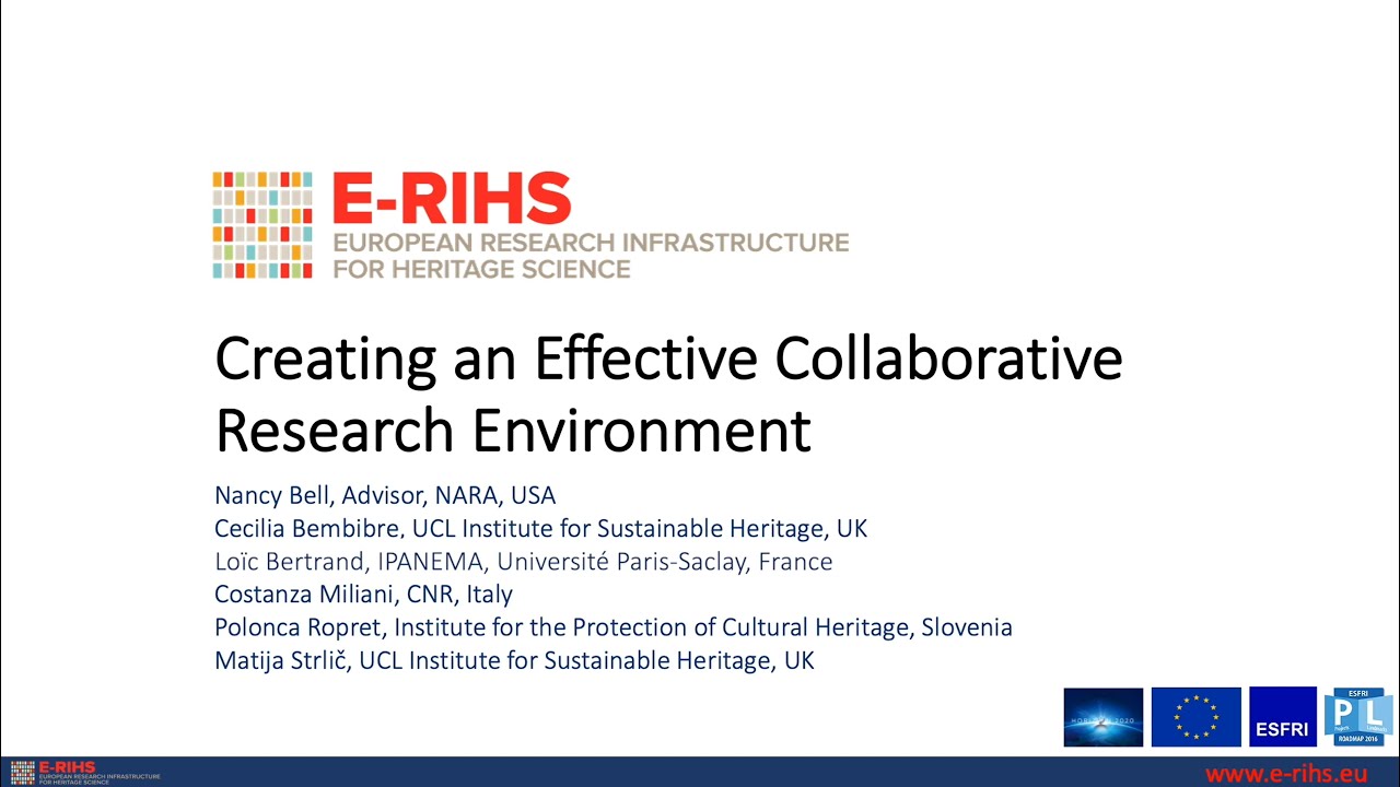 E RIHS Collaborative Research Training Module