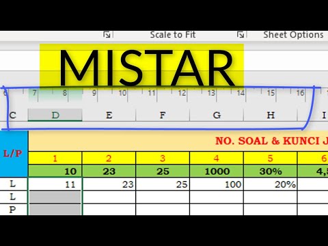 Cara Menampilkan Ruler/Mistar Satuan CM Memudahkan Pengukuran Buat Tabel Di Excel