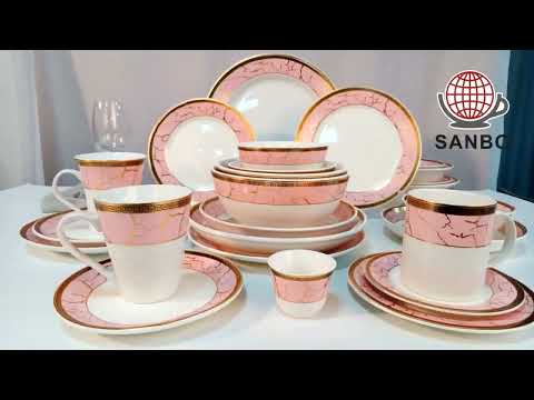 Simple Chinese dinnerware set household bowls and plates