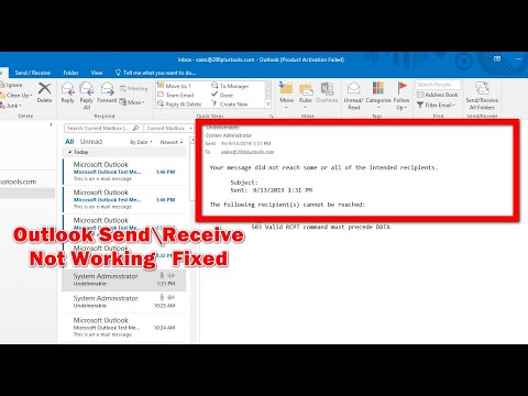 Your message did not reach some or all of the intended recipients Outlook Error