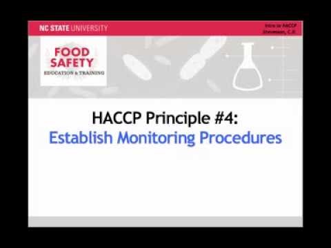 Establishing Food Safety Monitoring Procedures: HACCP Principle #4
