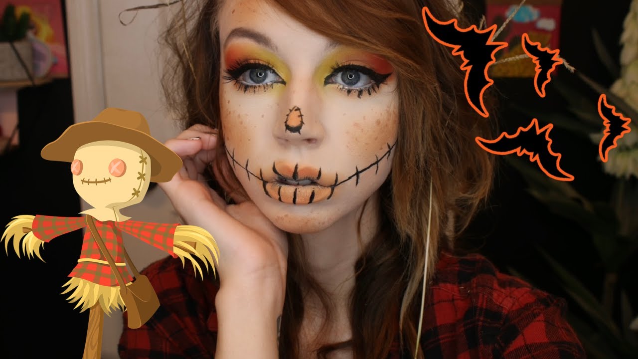 Scarecrow Halloween Makeup Tutorial *SUPER EASY!*