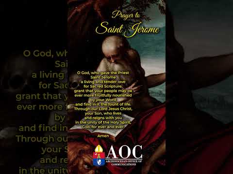 Prayer to Saint Jerome #RCAM #AOC #ArchdioceseOfManila #Shorts