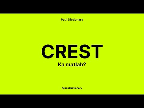 crest Meaning in Hindi/Urdu | Meaning of crest | crest ka matlab? | crest क्या है?