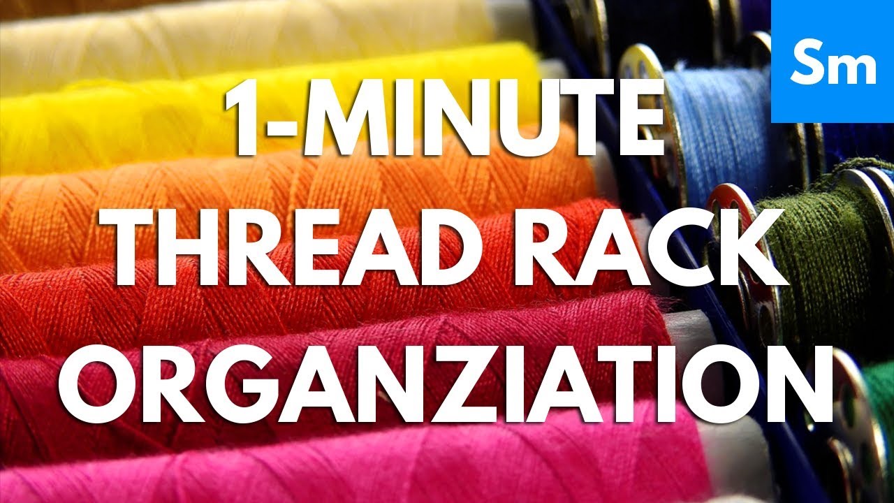 1-Minute Thread Rack Hack for Sewists (So Easy!) | Sewing Room Organization