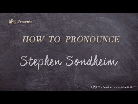 How to Pronounce Stephen Sondheim (Real Life Examples!)