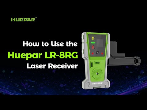 How to use the Huepar LR-8RG laser receiver outdoors (with a pulse mode laser level)