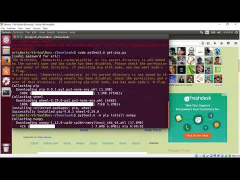 To install package using pip for Python 3.6 (on Ubuntu 17.04)