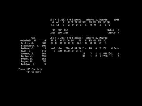 Earl Weaver Baseball 1.5 - tutorial - creating custom libraries with SeasonTool (IBM PC)