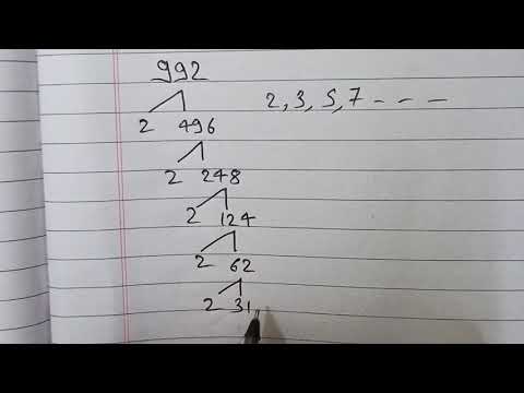 factor tree of 992 | prime factor tree |