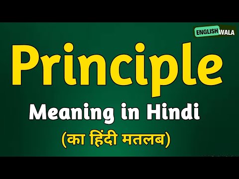 Principle meaning in hindi | Principle matlab kya hota hai | Principle explained