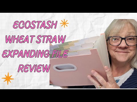 Ecostash 26 Pocket Wheat Straw Expanding File Folder Review