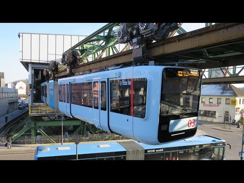 [Sound] Schwebebahn Vossloh/Kiepe GTW 15 | #03 | WSW mobil GmbH, Wuppertal