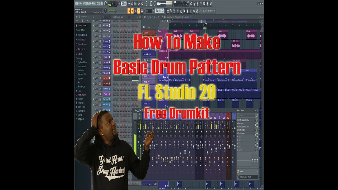 FL Studio 20 Tutorial Basic Drum Pattern