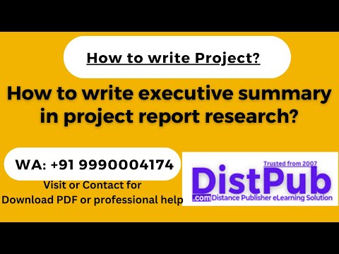 How to write executive summary in project report research? 5 Simple Steps #projecthelp #mbaproject