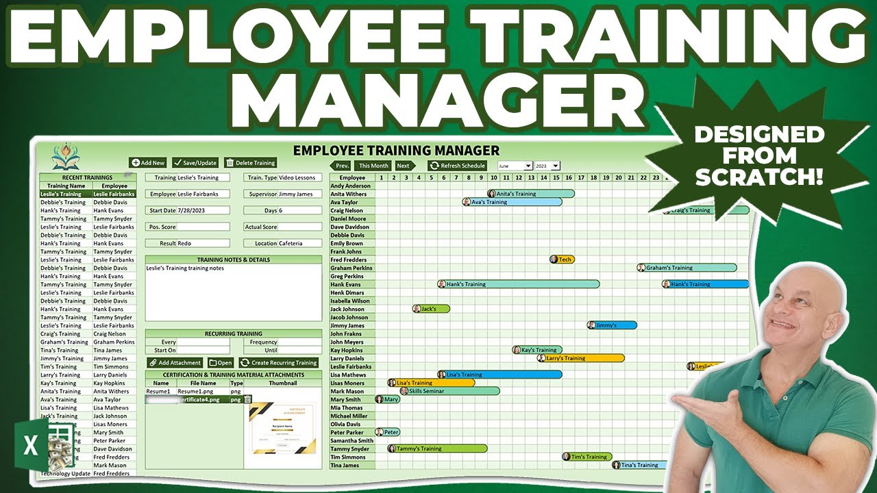 How To Create An Employee Training Application In Excel [FREE DOWNLOAD]