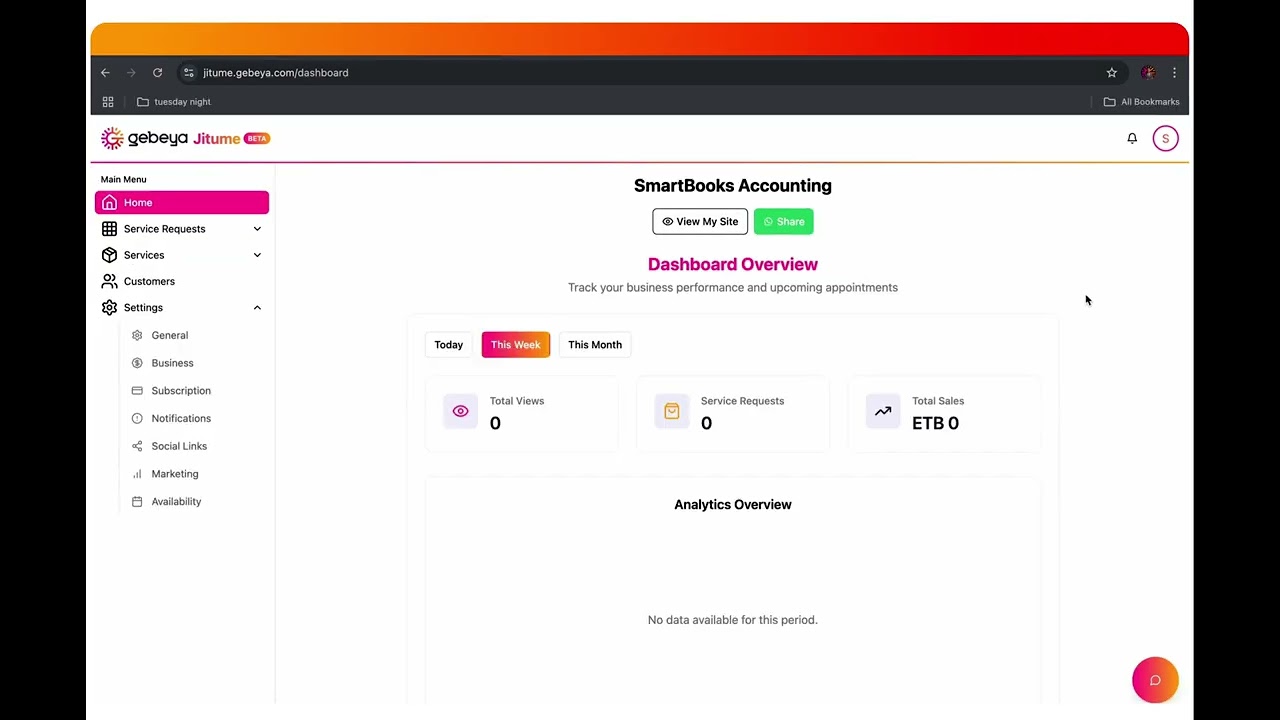 Gebeya Jitume walkthrough video