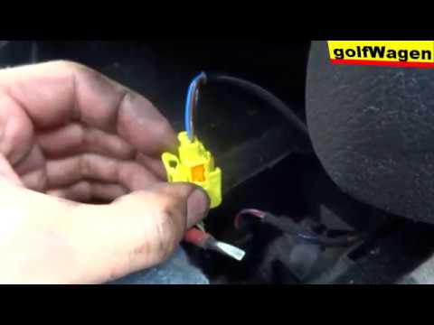 VW Golf 5 about AIRBAG light lit /VW airbag reset/fuse 2 - brake light switch, ABS, plug towing dvcs