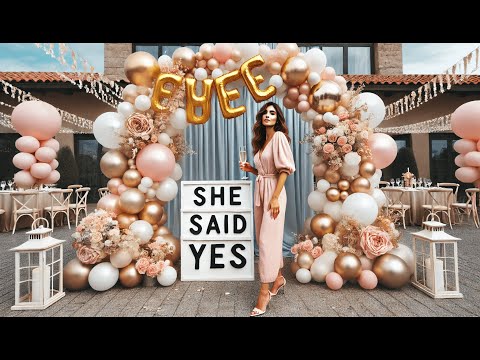 🎈 EDFHSEZ White Sand Gold Balloons Garland Arch Kit | Best Engagement Balloon Arch 💍