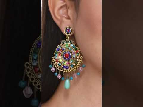 YouBella Jewellery Multi-Color Earrings for Girls and Women||#jewllery#amazon#earrings #shorts#🧜♀️