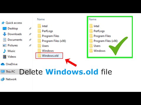 How to delete Windows.old folder or files after installation windows 10 | Fardin Computers