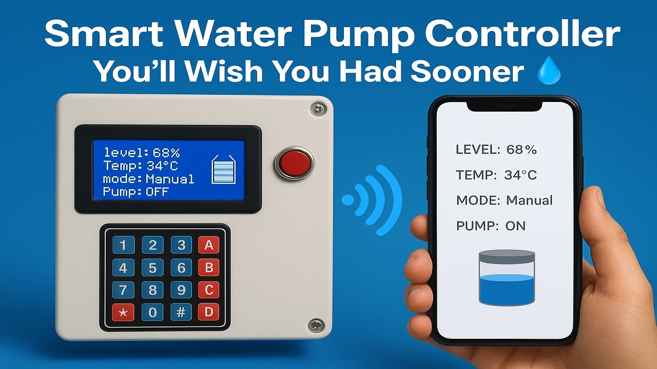 Smart Water Pump | Automatic Water Level Controller with Mobile App (Auto ON/OFF)