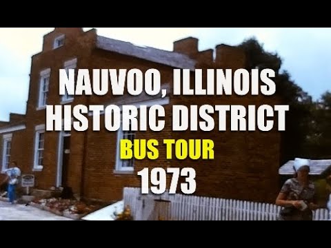 Nauvoo, Illinois Historic District Bus Tour (1973) w/ the Joseph Smith Homestead, 8mm Home Movie