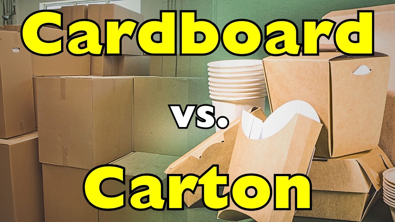 What’s the Difference Between Cardboard and Carton?