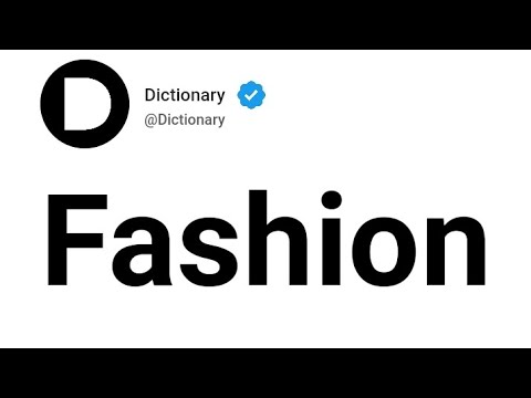 Fashion Meaning In English