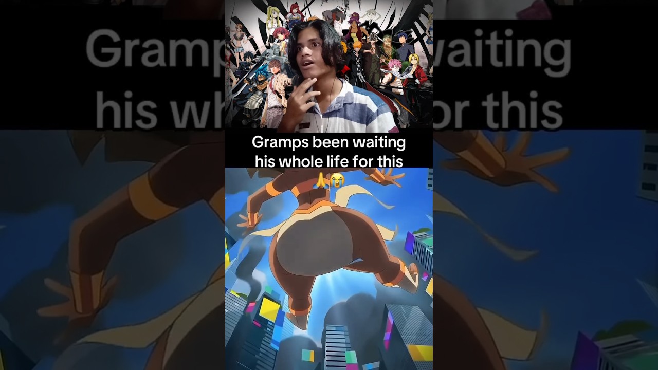 Gramps Waited his whole life for this 💀#animeshorts #anime #shorts