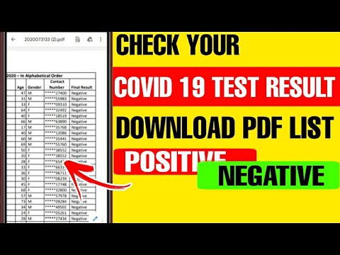 How to Download Covid Test Result PDF List – akskiblogging