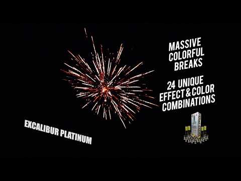 Excalibur Platinum Artillery Shells - World Class Fireworks