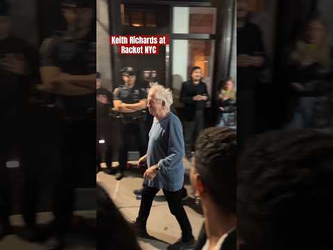 Keith Richards outside the Racket in NYC for “Hackney Diamonds” live event 💎