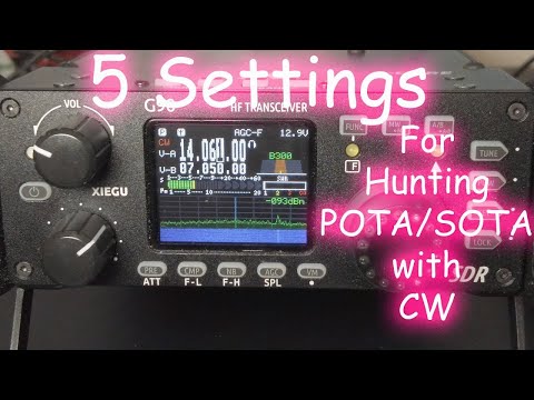 Unlock The Ultimate Xiegu G90 Settings For POTA And SOTA CW Hunting!
