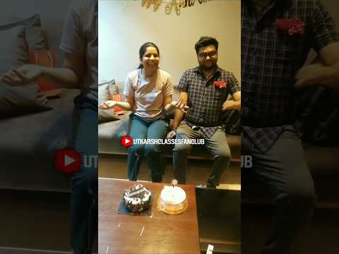 Kumar Gaurav Sir & Deepanshi Mam Wedding Anniversary Celebration || #shorts #viral #trending