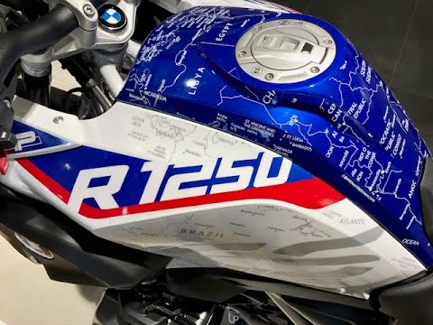 BMW R1250GS LC 2019 onwards Rallye HOW TO apply install LOOK tutorial full tank set stickers decals