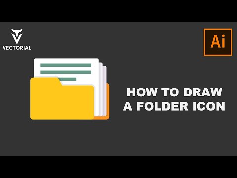 How to Draw a Folder icon in Adobe Illustrator