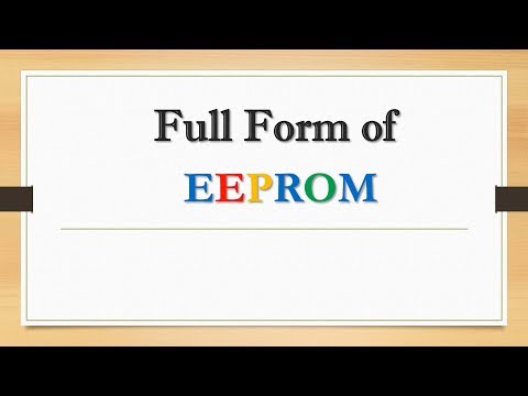 Full Form of EEPROM || Did You Know?