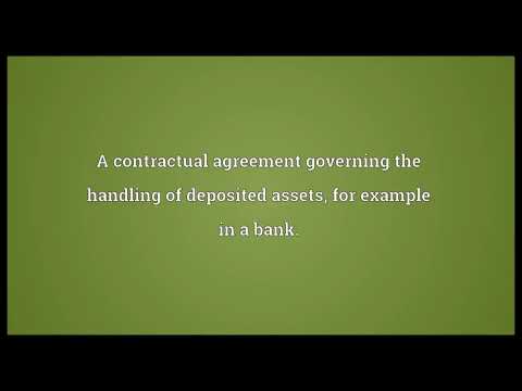 Deposit contract Meaning