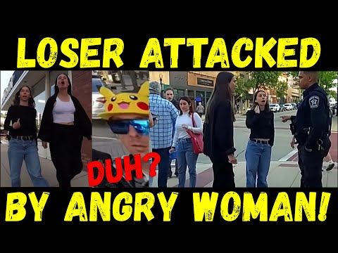 Birdbrain Loser Attacked by Angry Woman!