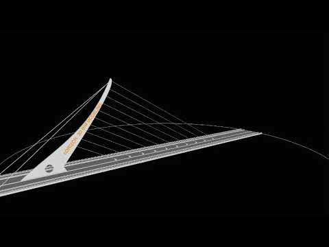 3D BIM Cable stayed Bridge