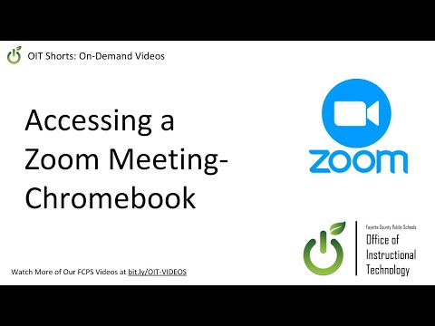 Accessing a Zoom Meeting on a Chromebook