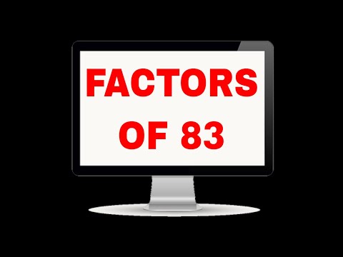 Factors of 83